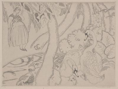 'Leda, C.1928 (Etching)' Giclee Print - Thomas Handforth | AllPosters.com