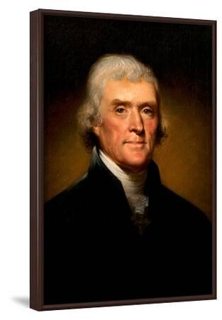 'Thomas Jefferson Portrait Historic Art Print Poster' Photo ...
