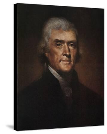 'Thomas Jefferson' Stretched Canvas Print - Rembrandt Peale ...