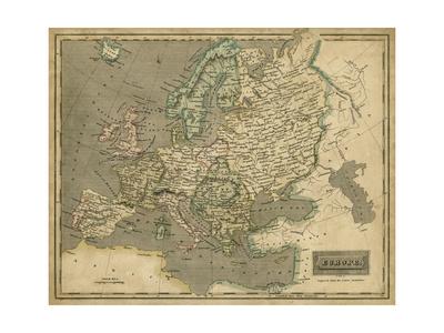 'Thomson's Map of Italy' Prints - Thomson | AllPosters.com