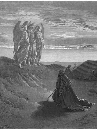'Three Angels Appear to Abraham and Inform Him of God's Intentions ...