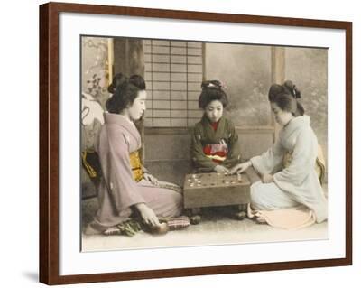 'Three Japanese Geisha Girls Playing Go' Photographic Print ...