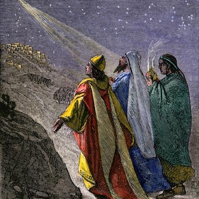 'Three Kings Following the Star to Worship the Coming of the Prophet ...