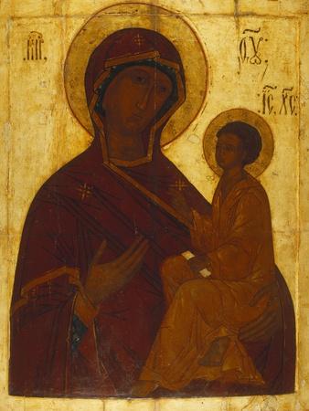 'Tikhvin Mother of God, Icon Painted in the Manner of the Moscow School ...