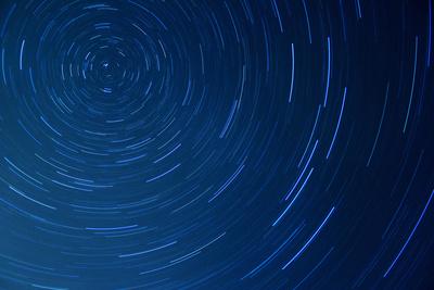'Time-Lapse Photo of Stars Rotating in a Night Sky' Photographic Print ...