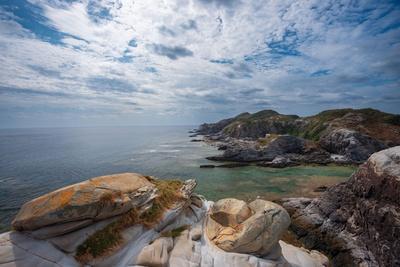 Tokashiki, Okinawa, Japan rural coastal landscapes looking out to the ...