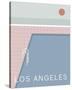 'Modern Traveller - Los Angeles' Stretched Canvas Print - Tom Frazier ...