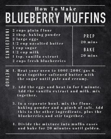 'Rustic Recipe - Muffin' Giclee Print - Tom Frazier | AllPosters.com