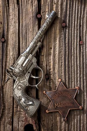 'Tombstone, Arizona - Tombstone Marshal - Gun & Ranger Badge - Lantern ...
