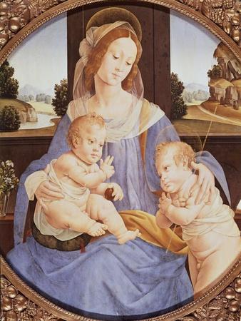 'Tondo with Virgin and Child with Saint John' Giclee Print | AllPosters.com
