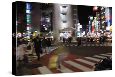 'Downtown Lights' Stretched Canvas Print - Tony Koukos | AllPosters.com