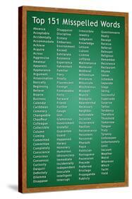 'Top 151 Commonly Misspelled Words Educational Poster' Prints ...