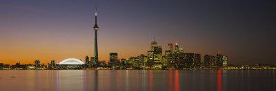 'Toronto Skyline at Dusk, Ontario Canada' Photographic Print ...