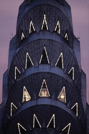 'Tower of the Chrysler Building Skyscraper with a Businessman in ...