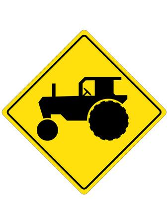 'Tractor Crossing Sign Poster' Print | AllPosters.com