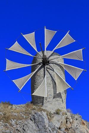 'Traditional Stone Windmills Dating Back to the 1800S. Lassithi Plateau ...