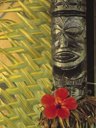 'Traditional Wood Carving, Rarotonga, Cook Islands' Photographic Print ...