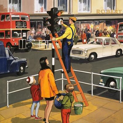 'Traffic Light Cleaner' Giclee Print | AllPosters.com