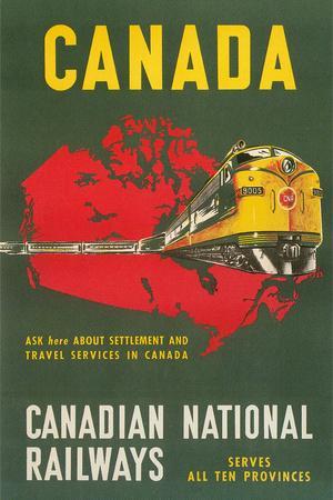 'Travel Poster for Canadian Railways' Prints | AllPosters.com