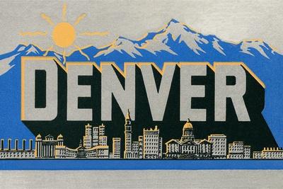 Travel Poster for Denver Prints | AllPosters.com