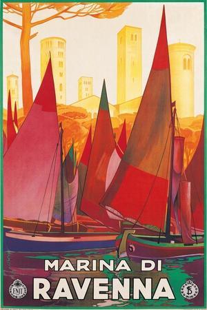 'Travel Poster for Marina di Ravenna, Italy' Prints | AllPosters.com