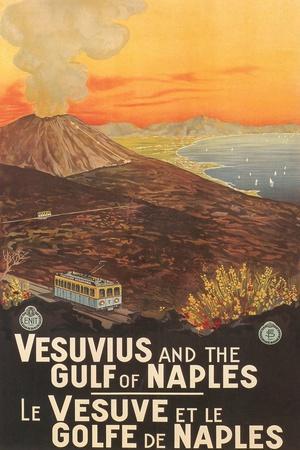 'Travel Poster for Vesuvius' Art | AllPosters.com