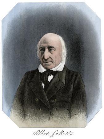 'Treasury Secretary Albert Gallatin, with His Autograph.' Giclee Print ...