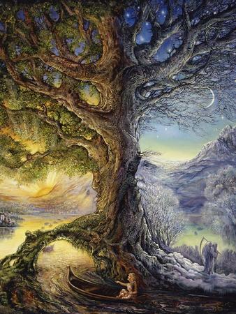 'Tree Of Time River Of Life' Giclee Print - Josephine Wall | AllPosters.com