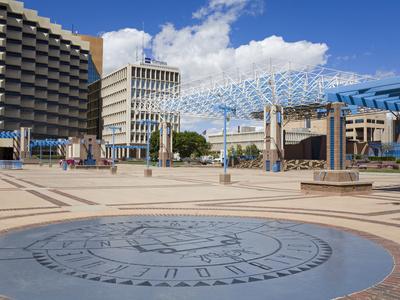 'Tricentennial Plaque in the Civic Plaza, Albuquerque, New Mexico ...