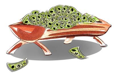 'Trough full of money' Giclee Print - Neale Osborne | AllPosters.com