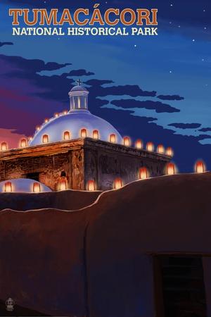 'Tumacacori National Historical Park, Arizona - Luminarias' Prints ...