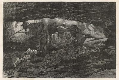 'Two Men Mining for Coal' Photographic Print | AllPosters.com