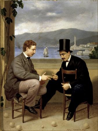 Two Players of Morra (Traditional Italian Game) - by Pietro Barabino ...