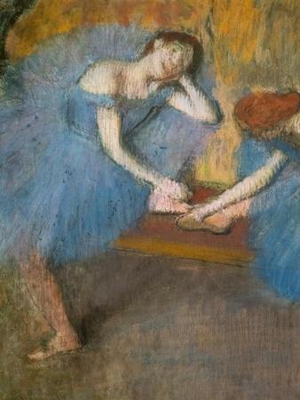 'Two resting dancers (also known as “Blue dancers”) (detail). Around ...