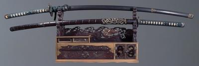 'Two Swords Resting on Sword Stand, Japan' Giclee Print | AllPosters.com