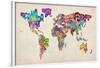 'Typographic Text World Map' Prints - Michael Tompsett | AllPosters.com