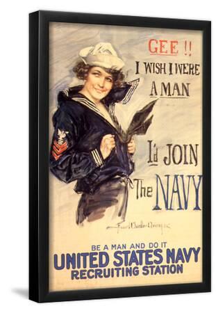 'U.S. Navy I'd Join the Navy WWII Propaganda Vintage Poster' Prints ...