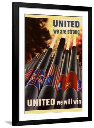 'United We are Srong, United We Will Win WWII - War Propaganda' Posters ...