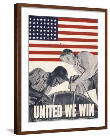 'United We Win, US Propaganda Poster' Giclee Print | AllPosters.com
