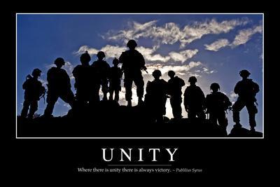 'Unity: Inspirational Quote and Motivational Poster' Photographic Print ...