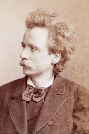 Portrait of Edvard Grieg, C.1860S (B/W Photo) Giclee Print - Unknown ...