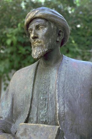 Statue of Maimonides, 12th century. Artist: Unknown Giclee Print ...