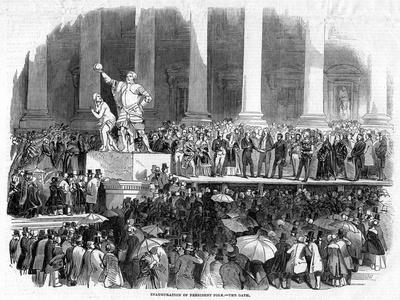 The Inauguration of President Polk, 1845. Artist: Unknown Giclee Print ...
