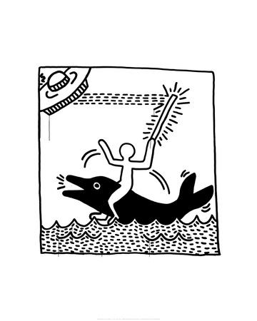 'Untitled, 1982' Giclee Print - Keith Haring | AllPosters.com