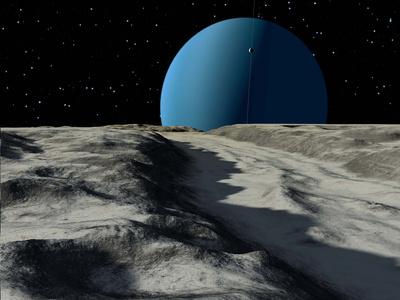 'Uranus Seen from the Surface of its Moon, Ariel' Photographic Print ...