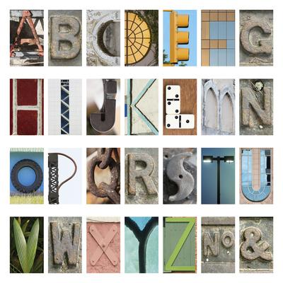 'Urban Alphabet' Giclee Print - Mike Toy | AllPosters.com