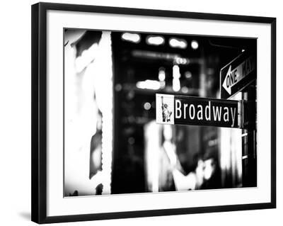 'Urban Sign, Broadway Sign at Times Square by Night, Manhattan, New ...