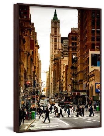 'Urban Street Scene in Broadway at Sunset - Canal Street - Manhattan ...