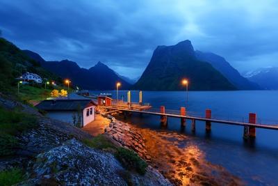 Urke village and Hjorundfjorden fjord Photo | AllPosters.com