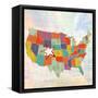 'US lower 48, states, us map' Posters - Robbin Rawlings | AllPosters.com